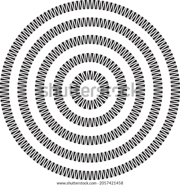 African Mexican Aztec Round Circular Border Stock Vector (Royalty Free ...