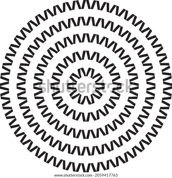 African Mexican Aztec Round Circular Border Stock Vector (Royalty Free ...