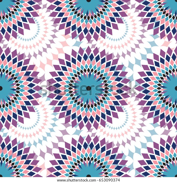 African Pattern Design Blue Purple Pink Stock Vector (Royalty Free ...