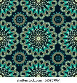 African Pattern Teal Stock Vector (Royalty Free) 565959964 | Shutterstock