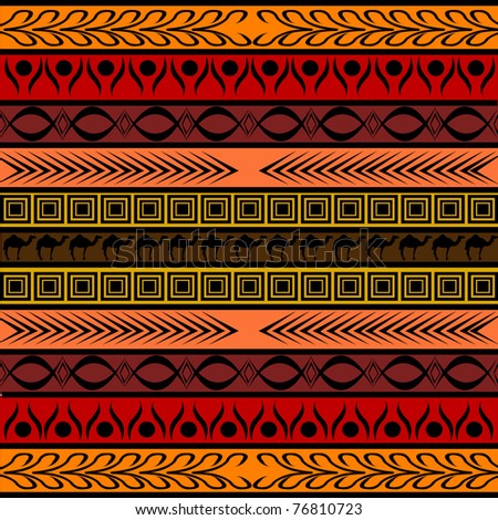 African Pattern Various Colors Shapes Stock Vector (Royalty Free ...