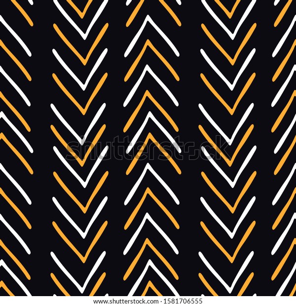 African Seamless Pattern Bogolanfini Symbols Ethnic Stock Vector ...