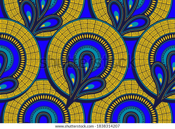 African Seamless Pattern Picture Art Abstract Stock Vector (Royalty ...