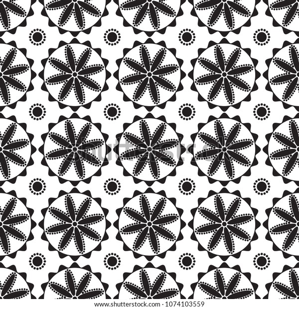 African Shweshwe Flower Stock Vector (Royalty Free) 1074103559 ...