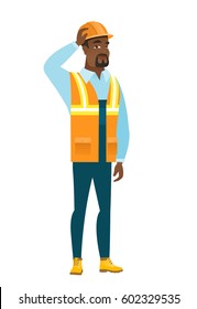 207 Construction worker scratching head Images, Stock Photos & Vectors ...