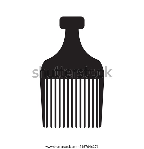 Afro Crest Icon Black Silhouette Comb: เวกเตอร์สต็อก (ปลอดค่าลิขสิทธิ์ ...