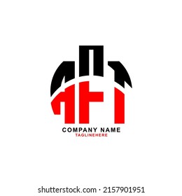 Aft Three Letter Logo Design White Stock Vector (Royalty Free ...