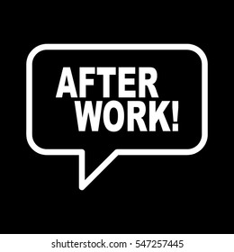 After Work Retro Cartoon Balloon Stock Vector (Royalty Free) 547257445 ...