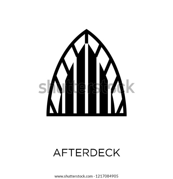Afterdeck Icon Afterdeck Symbol Design Nautical Stock Vector (Royalty ...