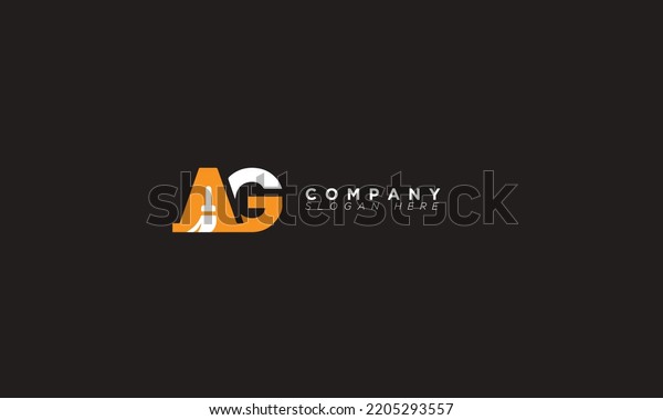 Ag Alphabet Letters Initials Monogram Logo Stock Vector (Royalty Free ...