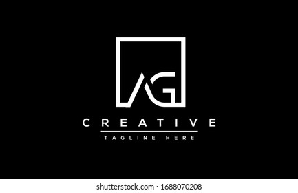 Ag Letter Logo Design Creative Modern Stock Vector (Royalty Free ...