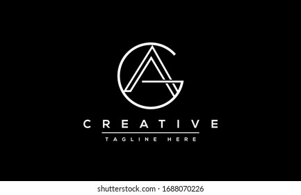 Ag Letter Logo Design Creative Modern Stock Vector (Royalty Free ...