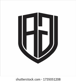 Ag Logo Monogram Emblem Shield Design Stock Vector (Royalty Free ...