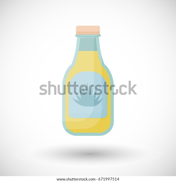 Agave Syrup Vector Flat Icon Flat Stock Vector (Royalty Free) 671997514 ...