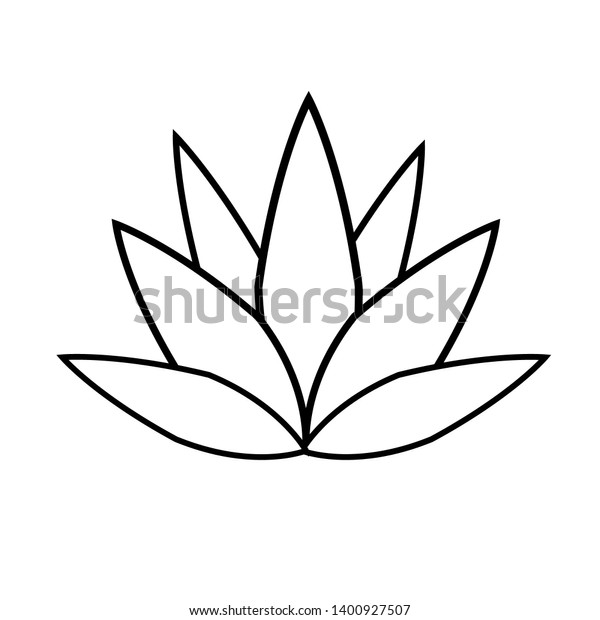 Agave Vector Icon Plantleaf Symbol Flat Stock Vector (Royalty Free ...