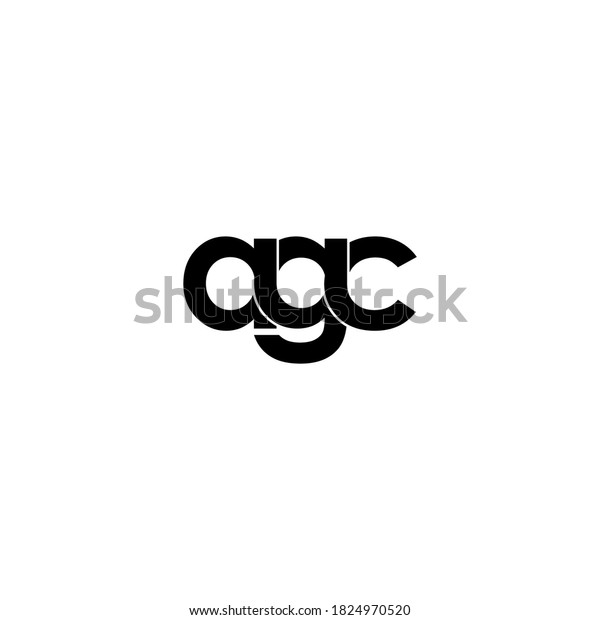 Agc Letter Original Monogram Logo Design Stock Vector (Royalty Free ...