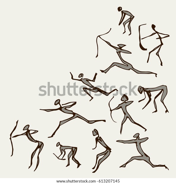 Age African Bowman Warrior Person Isolated Stock Vector (Royalty Free ...