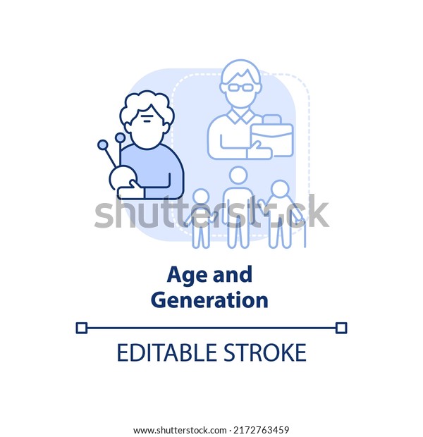 Age Generation Light Blue Concept Icon Stock Vector (Royalty Free ...