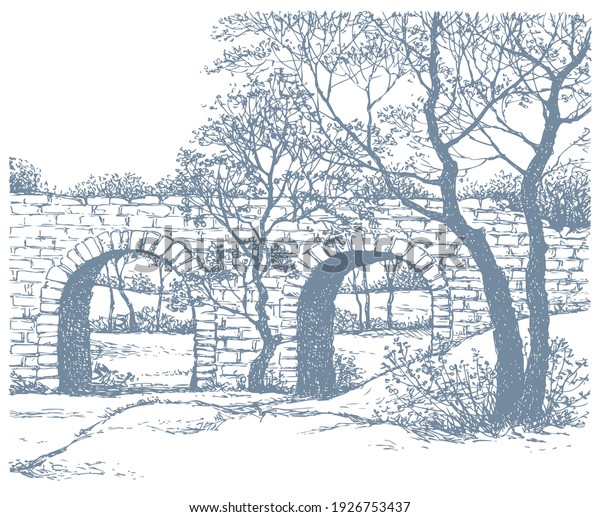 Age High Urban Arc Path Way Stock Vector (Royalty Free) 1926753437 ...