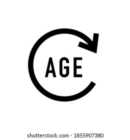 Icono del vector de edad en: vector de stock (libre de regalías ...