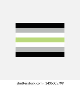Agender Flag Symbol Vector Icon Lgbt Stock Vector (Royalty Free) 1436005799
