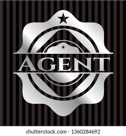 Agent Silver Shiny Emblem Stock Vector (Royalty Free) 1360284692 ...