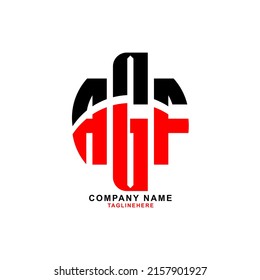 Agf Three Letter Logo Design White Stock Vector (Royalty Free ...