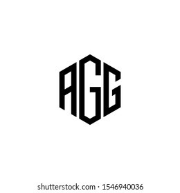 Agg Letter Logo Design Polygon Monogram Stock Vector (Royalty Free ...