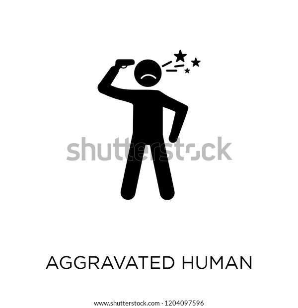 Aggravated Human Icon Aggravated Human Symbol Stock Vector (Royalty ...