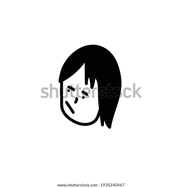 Aggressive Cartoon Angry Expression Vector Illustration Stock Vector ...