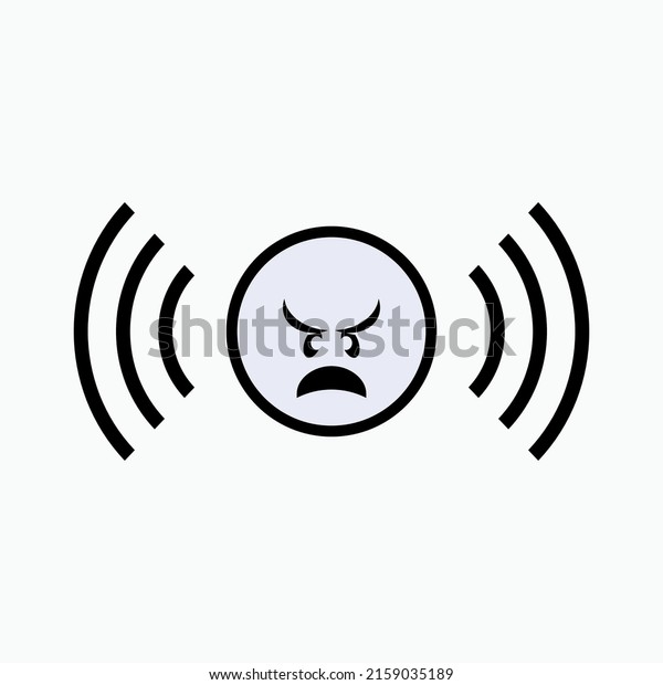 Aggressive Icon Angry Over Reaction Symbol: เวกเตอร์สต็อก (ปลอดค่า ...