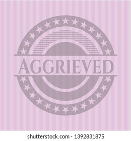Aggrieved Pink Emblem Retro Vector Illustration Stock Vector (Royalty ...
