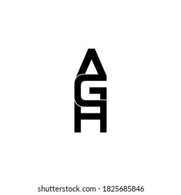Agh Letter Original Monogram Logo Design Stock Vector (Royalty Free ...
