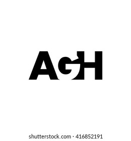 Agh Logo Vector Graphic Branding Letter Stock Vector (Royalty Free ...