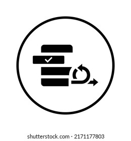Agile Backlog Icon Black Vector Graphics Stock Vector (Royalty Free ...