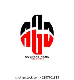 Agj Three Letter Logo Design White Stock Vector (Royalty Free ...