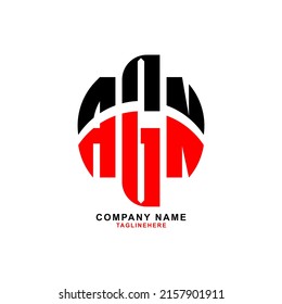 Agn Three Letter Logo Design White Stock Vector (Royalty Free ...