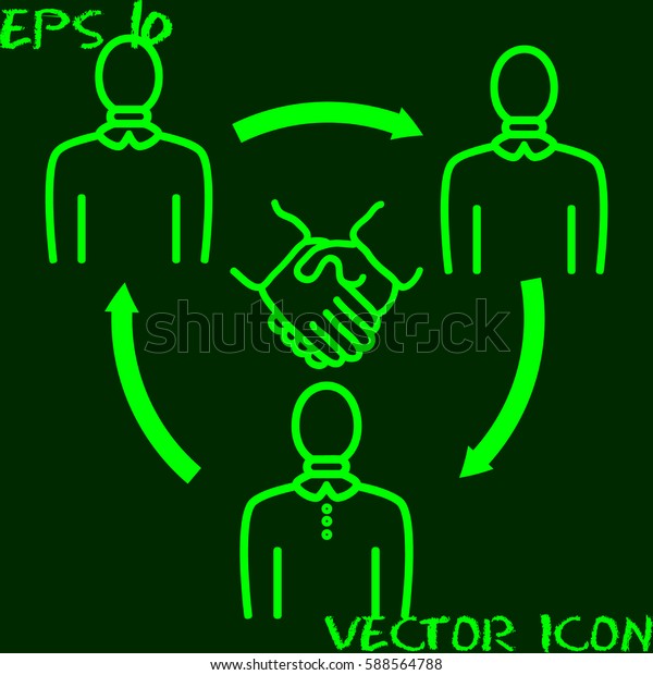 Agreement Between Three People Stock Vector (Royalty Free) 588564788 ...