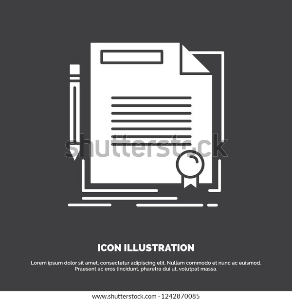 Agreement Contract Deal Document Paper Icon Stock Vector (Royalty Free ...