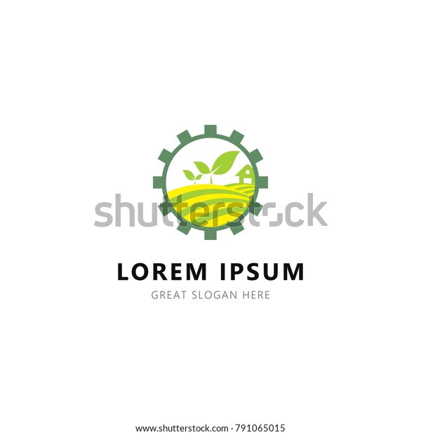Agribusiness Agriculture Logo Template Design Icon Stock Vector ...