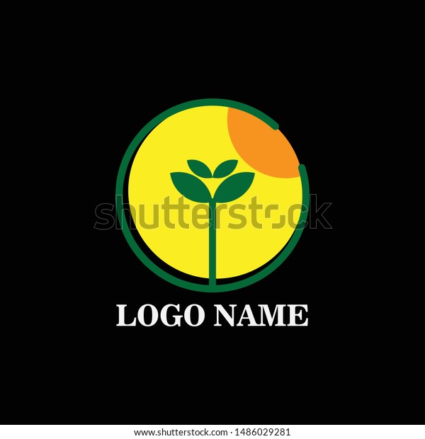 Agribusiness Logo Template Vector Logo Design Stock Vector (Royalty ...