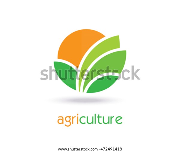 Design de modelo de logotipo agrícola. Ícone, Sinal ou Símbol. fazenda ...