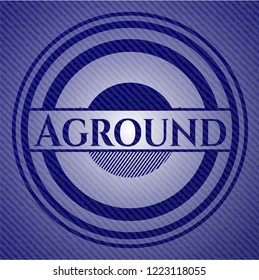 Aground Emblem Denim Texture Stock Vector (Royalty Free) 1223118055 ...