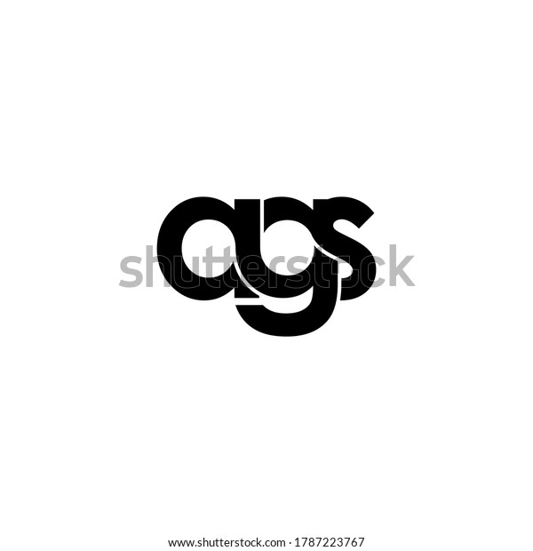 Ags Letter Original Monogram Logo Design Stock Vector (Royalty Free ...