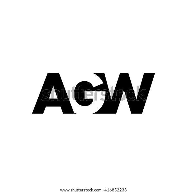 Agw Logo Vector Graphic Branding Letter: เวกเตอร์สต็อก (ปลอดค่า ...