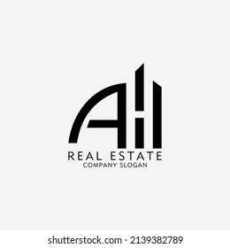 Ah Letter Building Logo Template Stock Vector (Royalty Free) 2139382789 ...