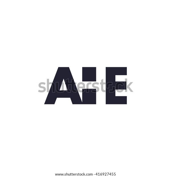 Ahe Logo Vector Graphic Branding Letter: vector de stock (libre de ...