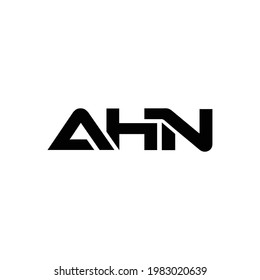 Ahn Letter Logo Design Vector Stock Vector (Royalty Free) 1983020639 ...