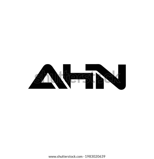Ahn Letter Logo Design Vector Stock Vector (Royalty Free) 1983020639 ...
