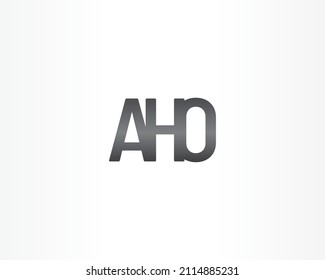 Aho Initial Icon Concept Logo Design Stock Vector (Royalty Free ...